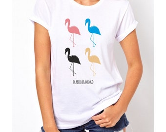 Unique flamingo shirt related items | Etsy