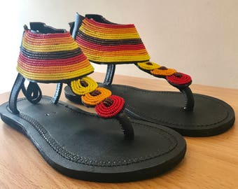 Masai sandals | Etsy
