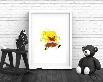 Spongebob poster | Etsy