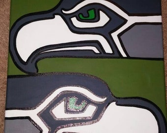 Seahawks painting | Etsy