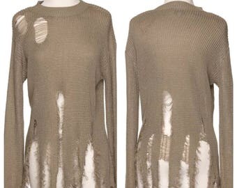 Ripped sweater | Etsy