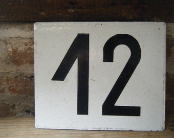 Enamel house numbers | Etsy