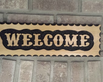 Routed wood signs | Etsy