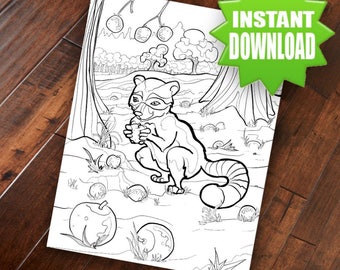 Original raccoon art | Etsy