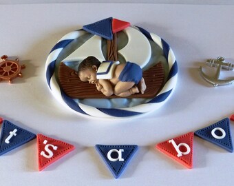 Nautical cake topper | Etsy