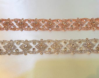 Rhinestone chain | Etsy