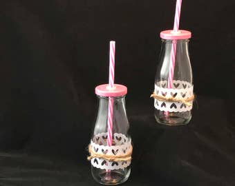 Glass bottle favors | Etsy