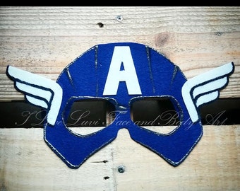 Captain america mask | Etsy