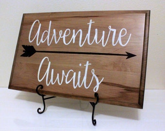 Unique adventure awaits sign related items | Etsy