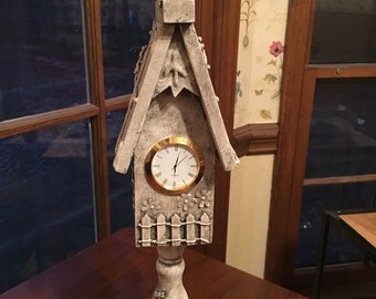 Birdhouse clock | Etsy