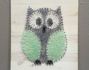 Owl string art | Etsy