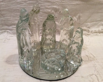 Glass nativity | Etsy