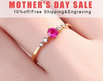 Ruby engagement ring | Etsy