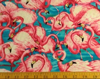Flamingo fabric | Etsy