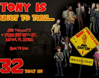 Walking dead party | Etsy