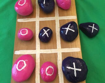 Pink tic tac toe | Etsy