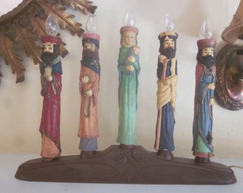 Nativity candles | Etsy