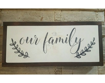 Our family sign | Etsy