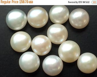 Flat pearl necklace | Etsy