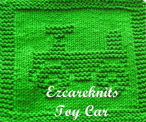 Knitting Cloth Pattern TOY CAR PDF