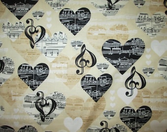 Music fabric | Etsy
