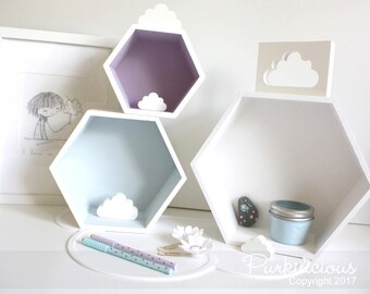 Hexagon shelves | Etsy