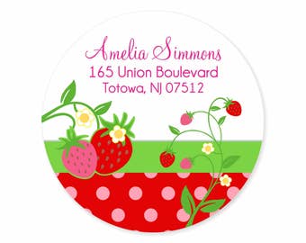 Strawberry labels | Etsy