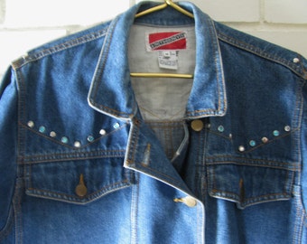 Studded Levi's Denim Jacket Oversize Boyfriend Fit