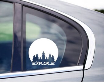 Circle MONOGRAM Car Window Vinyl Decal Sticker 5x5