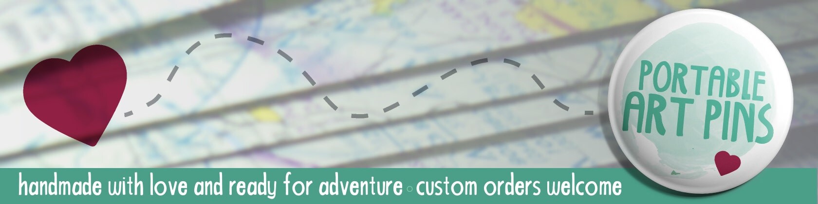 Custom Handmade Pins & Magnets by PortableArtPins on Etsy