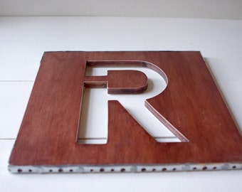 Wooden letter r | Etsy