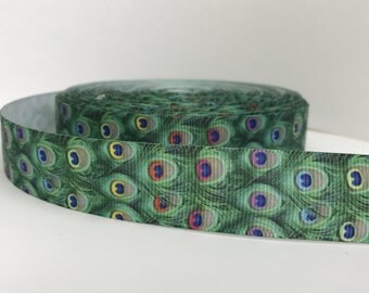 Peacock ribbon | Etsy