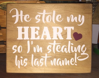 Stole his last name | Etsy