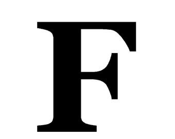 Large letter f | Etsy