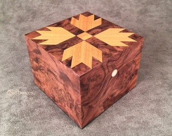 Wooden Keepsake Boxes with Vintage Quilt Designs by Quiltboxes