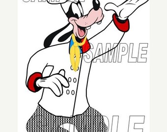 Chef goofy | Etsy