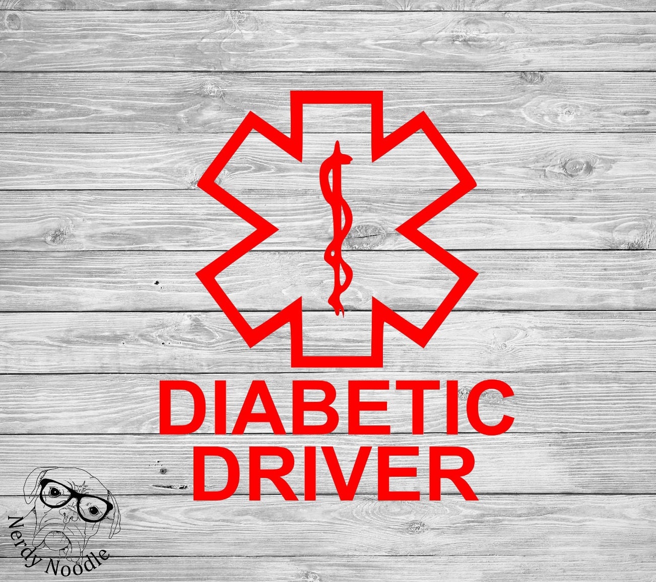 Diabetic Driver Car Decal Diabetic Decal Alert Decal