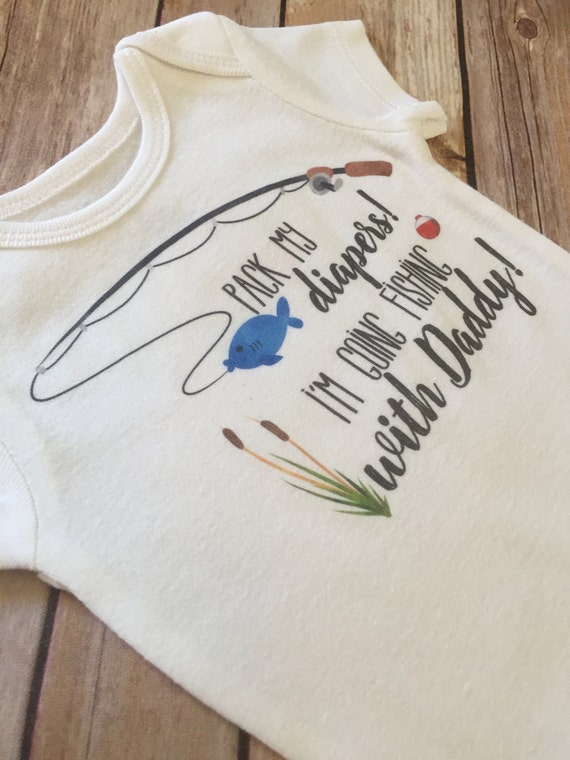 Fishing romper Pack My Diapers I'm going by BellaLexiBoutique