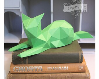 3d papercraft cat | Etsy