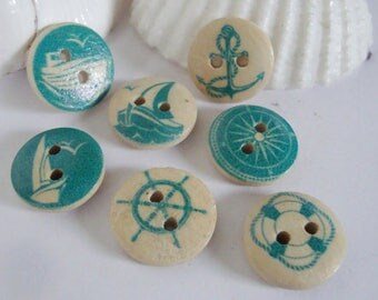 Beach buttons | Etsy