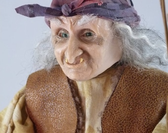 Polymer clay witch | Etsy