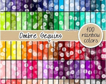 SALE 100 ombre watercolor digital paper brush by TheDigiRainbow