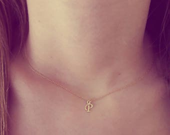 Letter p necklace | Etsy