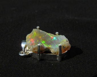 Raw opal ring | Etsy