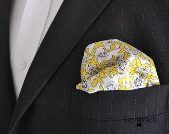 Yellow pocket square | Etsy