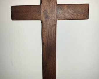 Black walnut cross | Etsy