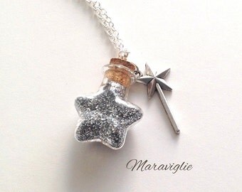 Magic wand necklace | Etsy