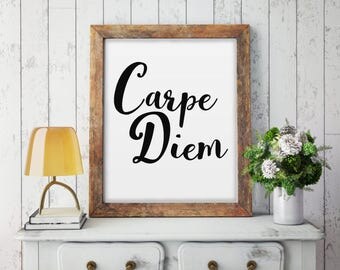 Carpe diem sign | Etsy