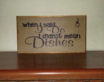 Dishes sign | Etsy