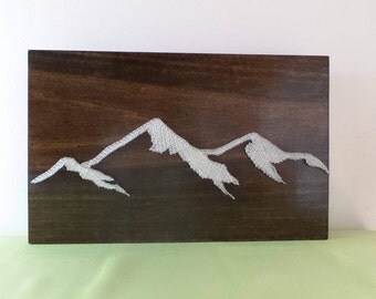 Mountain string art | Etsy